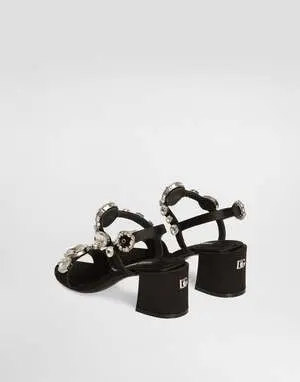 Dolce & Gabbana Embellished Satin Sandals