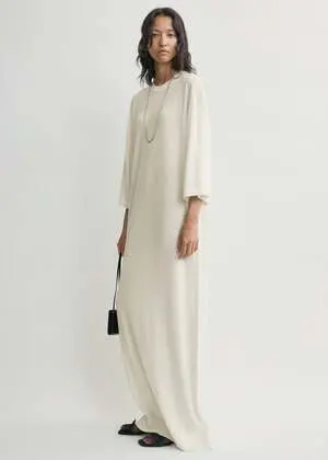 TOTEME Merino Knit Tee Dress - Ecru