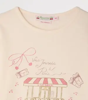Bonpoint Cotton Printed Long-sleeve T-shirt