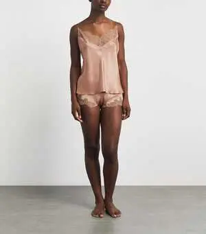 Carine Gilson Silk Cérès Lace Camisole