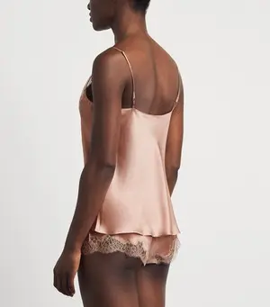 Carine Gilson Silk Cérès Lace Camisole