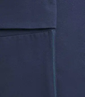 SKIMS Cotton Jersey Foldover Trousers - Navy