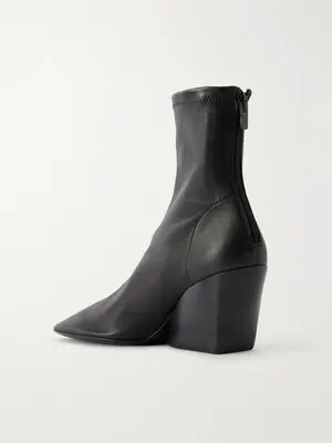 Proenza Schouler Slant Leather Ankle Boots