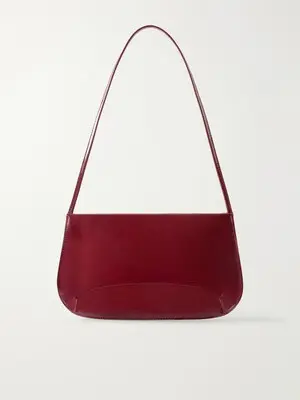 FANE Bra Patent Leather Shoulder Bag - Red