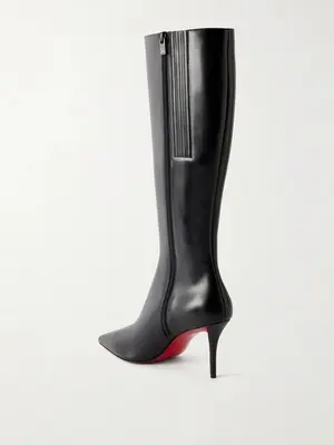 CHRISTIAN LOUBOUTIN Miss Z Botta 80 Leather Knee Boots