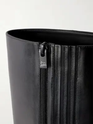 CHRISTIAN LOUBOUTIN Miss Z Botta 80 Leather Knee Boots