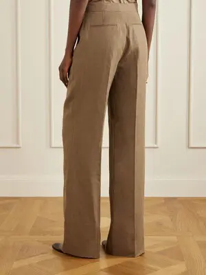 Ralph Lauren Dean Linen Wide-leg Trousers