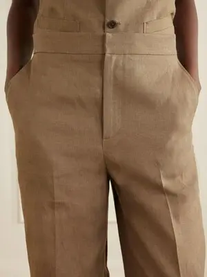 Ralph Lauren Dean Linen Wide-leg Trousers