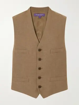 Ralph Lauren Jaiden Linen Vest - Brown