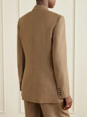 Ralph Lauren Marcy Single-breasted Linen Blazer