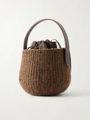 Muuñ Orphee Raffia Shoulder Bag