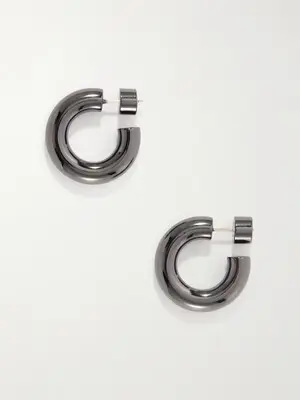 JENNIFER FISHER Natasha Micro Rhodium-plated Earrings - Gray
