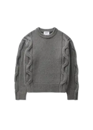 Axel Arigato Beam Cable-knit Sweater - Grey