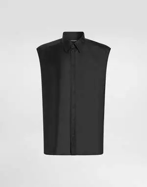 Dolce & Gabbana Silk Twill Shirt Shirts - Black