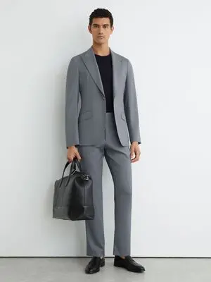 REISS Classic Fit Virgin Wool Classic-fit Suit Trousers