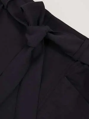 REISS Belted Button-tab Shorts