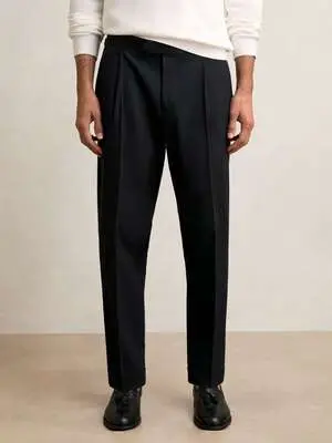 REISS Tailored-fit Herringbone Trousers