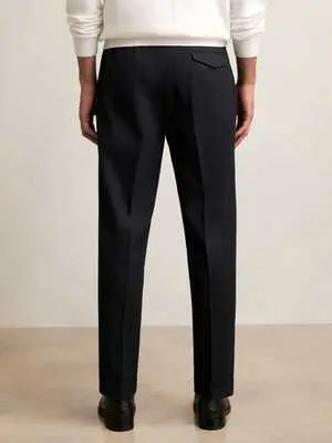 REISS Tailored-fit Herringbone Trousers