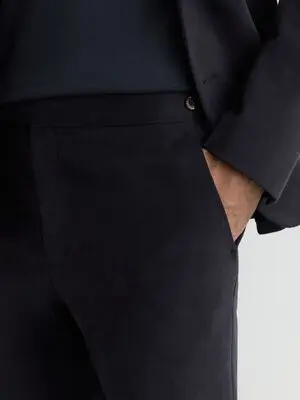 REISS Tailored-fit Brushed Twill Trousers