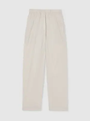 REISS Cotton-blend Straight-leg Trousers