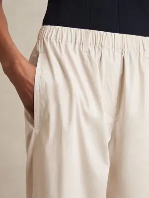 REISS Cotton-blend Straight-leg Trousers