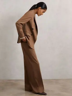 REISS Wool-blend Double-breasted Suit Blazer