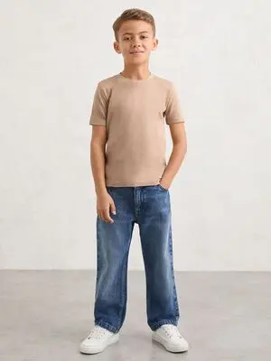 REISS 9-13 Yrs Cotton Crew-neck T-shirt
