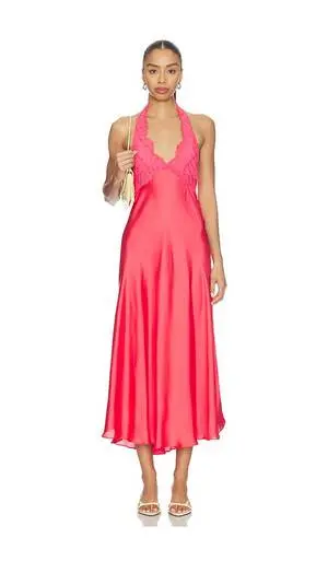 Free People Petal Party Midi Slip Dress In . Also - Red