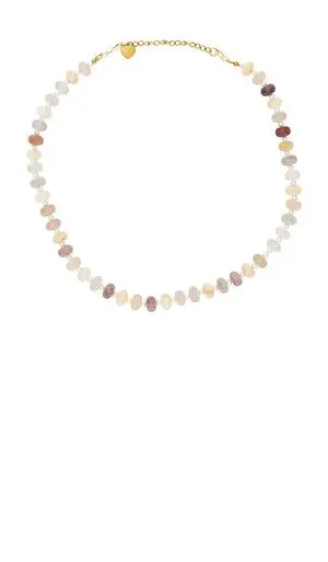 LOVERS AND FRIENDS Sage Stone Necklace - Ivory