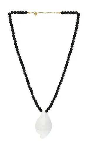 LOVERS AND FRIENDS Hayden Shell Necklace - Black