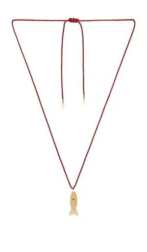 LOVERS AND FRIENDS Quin Stone Necklace - Red