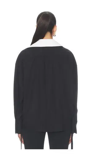 Attico Oversized Contrast Shirt In . Also