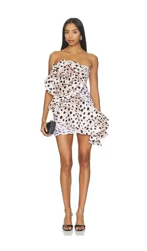 PatBO Peony Dots Mini Dress In . Also - Multi