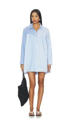 Free People Oxford Club Mini Dress - Blue