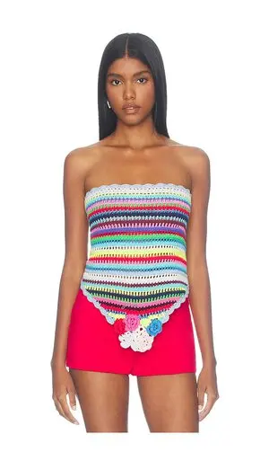 GANNI Triangular Scarf - Multi