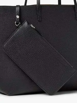 Fendi Medium Leather Roll Shopping Bag