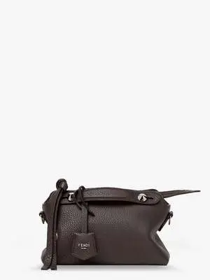 Fendi By The Way Hammered Leather Handbag - Brown