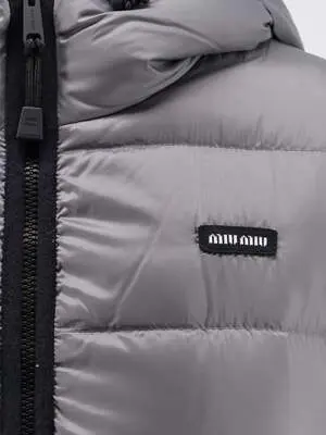 Miu Miu Recycled Material Down Jacket - Grey
