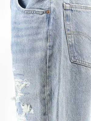 LEVI'S 501 Loose Straight Leg Jeans With Distressed Details