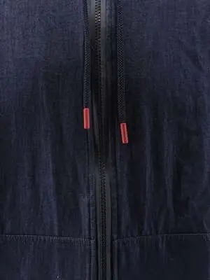 Kiton Denim Jacket With Drawstring Hood