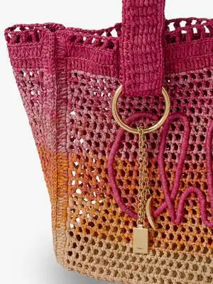 Chloé East-west Summer Banana Ed Raffia Shoulder Bag