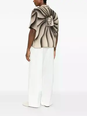 Versace The Vortex-print Silk Shirt
