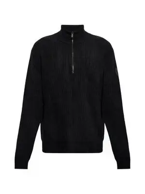 Canada Goose Mckinney Zip-fastening Ribbed-knit Sweater - Black