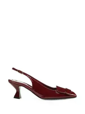 SERGIO ROSSI Sculpt Slingback Pumps - Red