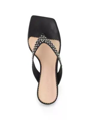 Cinq À Sept Frankie Studded Leather Heeled Sandals