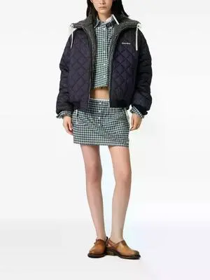 Miu Miu Technical-pongé Down Jacket