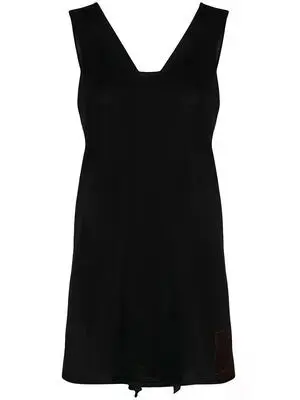 UMA WANG Sleeveless Flared Top - Black