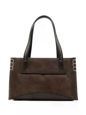 JW Anderson Elongated Loafer Cabas Shoulder Bag - Brown