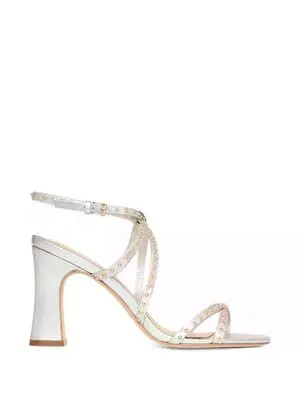 Cinq À Sept Blair Studded Leather Sandals - Silver