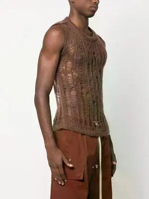 Rick Owens Spider Open-knit Tank Top